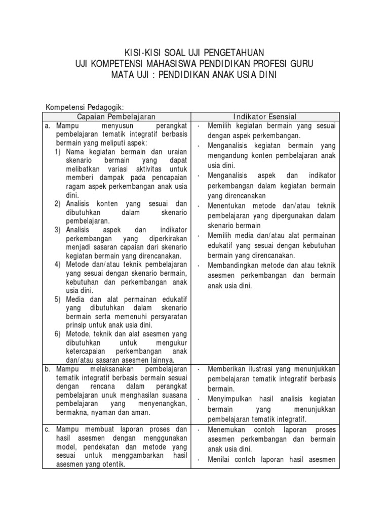 PAUD | PDF | Karier & Perkembangan | Sains & Matematika