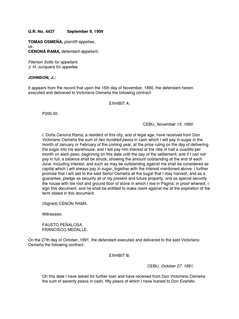 Filemon Sotto For Appellant. J. H. Junquera For Appellee | PDF ...