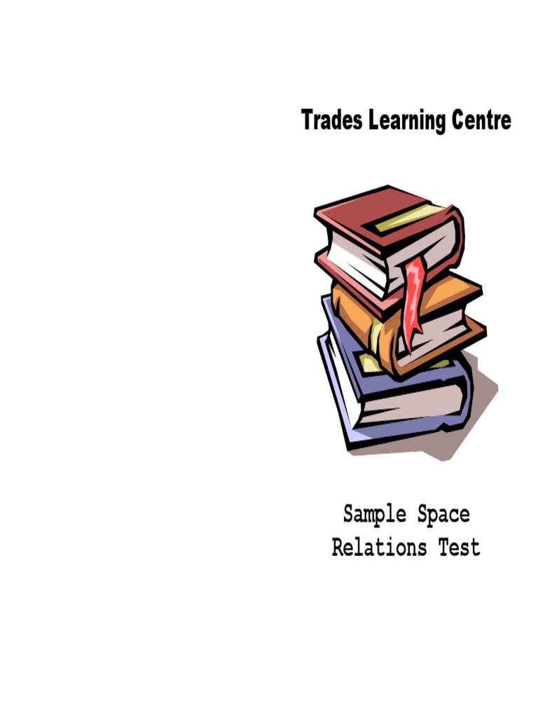 Trades Learning Centre: Sample Space Relations Test | PDF
