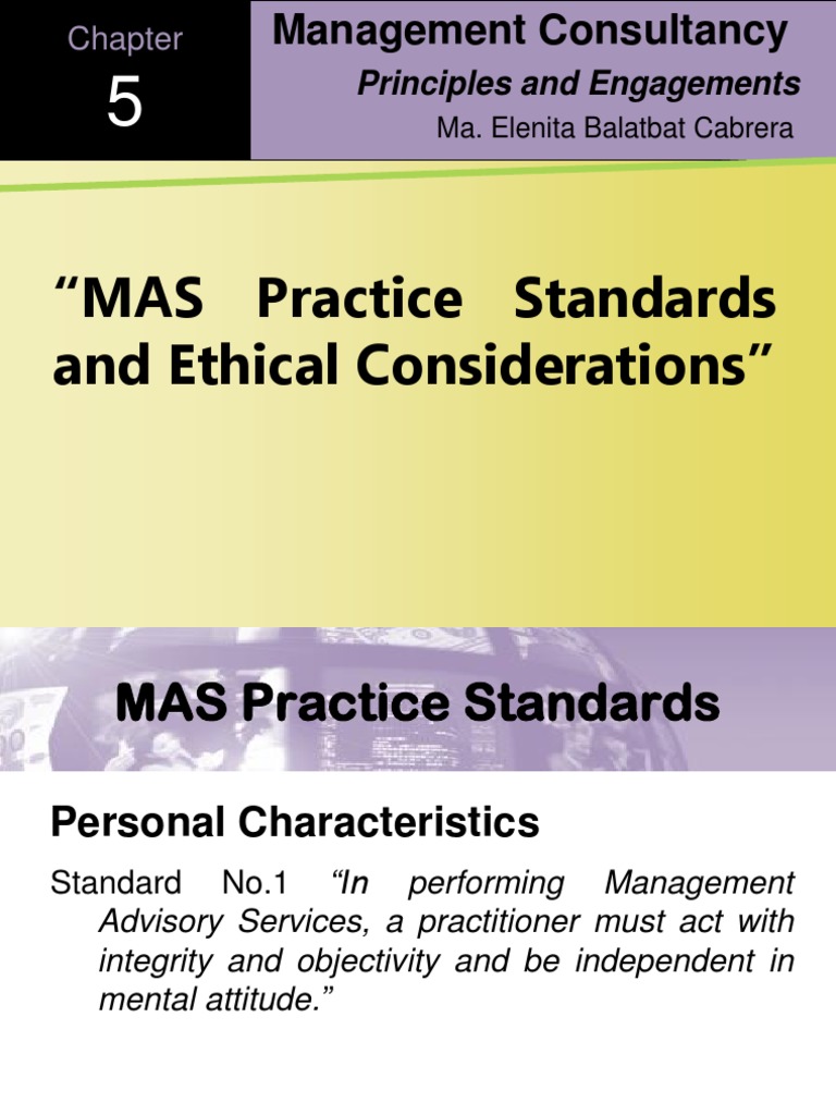 Mas Practice Standards and Ethical Requirements | Download Free PDF ...