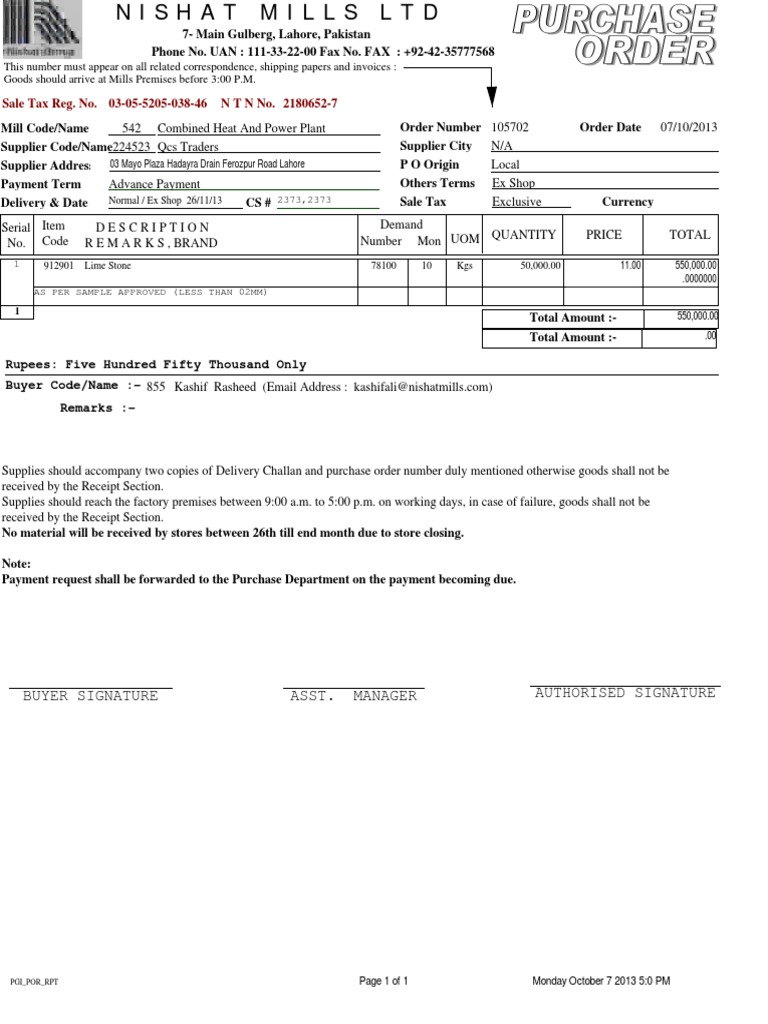 N T N No. 2180652-7 03-05-5205-038-46 Sale Tax Reg. No.: 03 Mayo Plaza ...