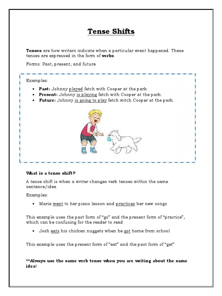 Understanding Tense Shifts | PDF | Grammatical Tense | Verb