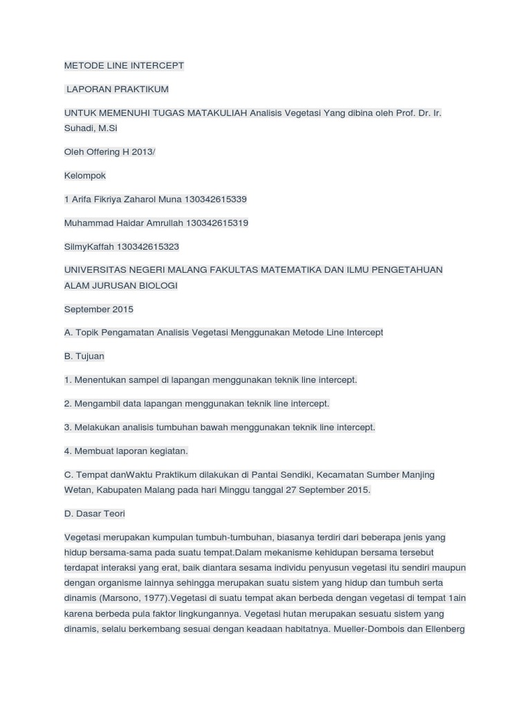Metode Line Intercept | PDF
