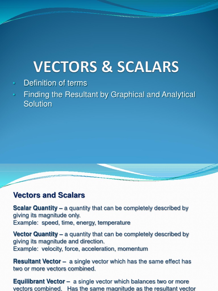 CO1 Vectors and Scalars 2 | PDF | Trigonometric Functions | Euclidean Vector