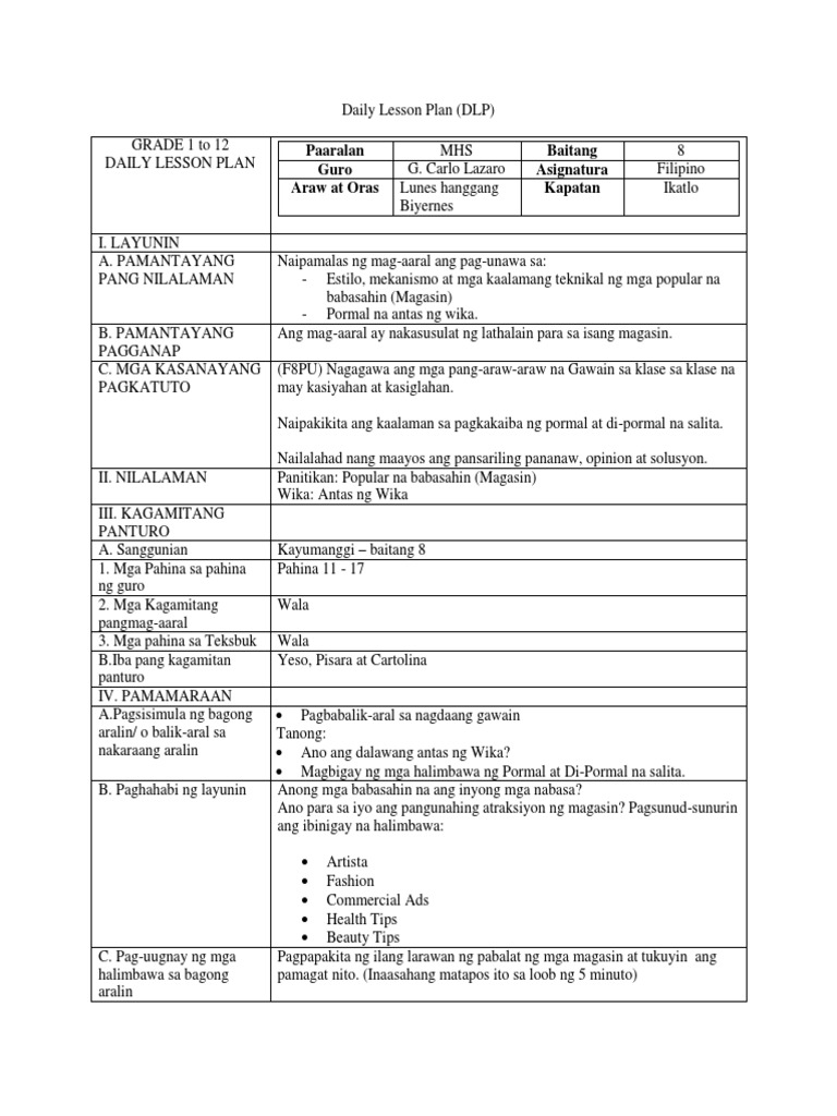 Magasin Grade 8 | PDF