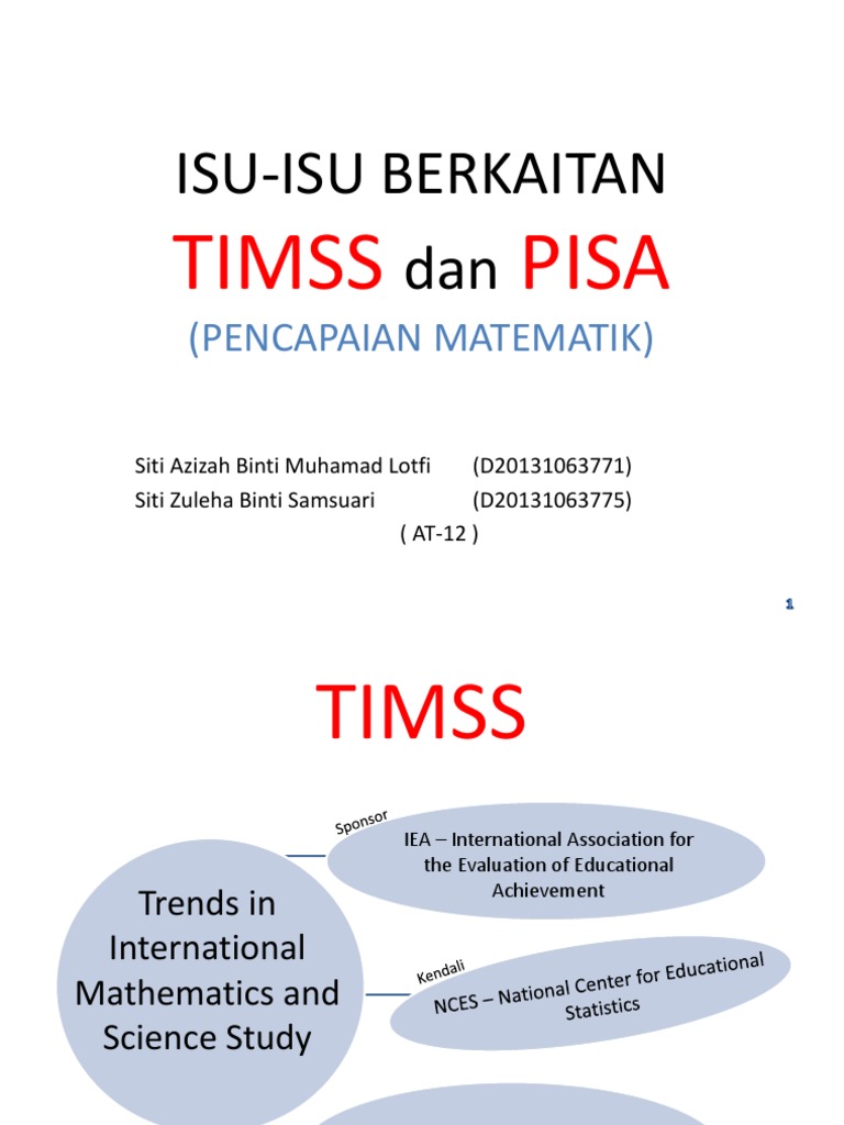 Timss VS PISA Dalam Pendidikan Matematik | PDF