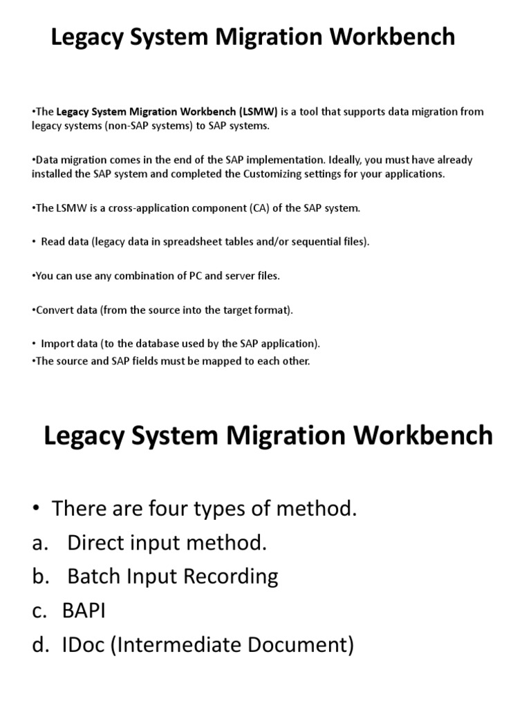 Legacy System Migration Workbench | PDF | Data | Computer Architecture