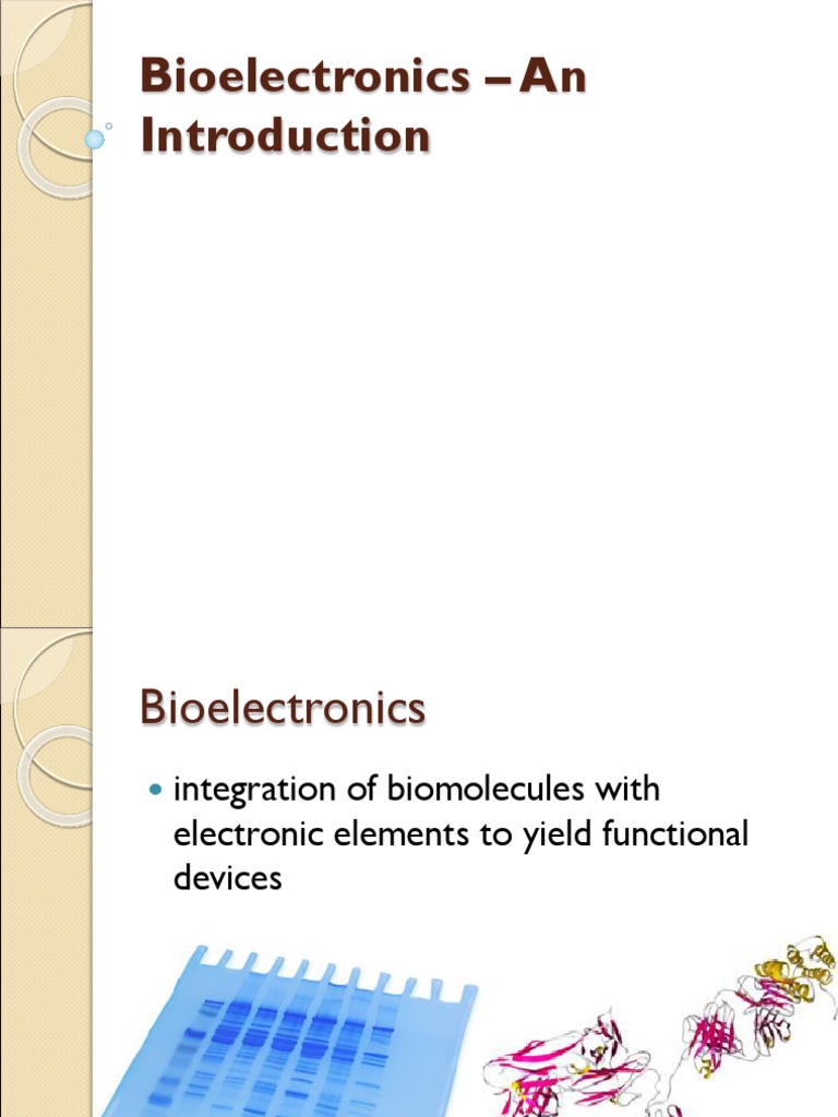 Bioelectronics - An Introduction | PDF | Biosensor | Materials Science