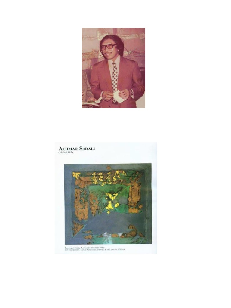 Biografi Pelukis Terkenal Ahmad Sadali | PDF