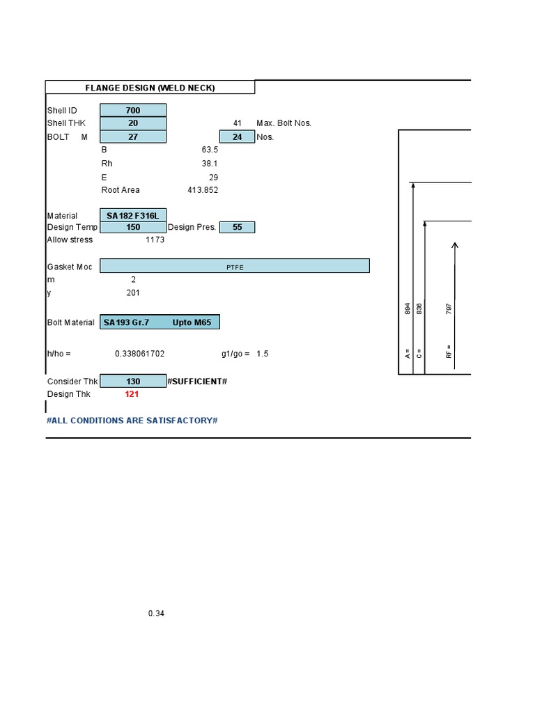 Flange Design | PDF | Chemical Elements | Chemical Substances
