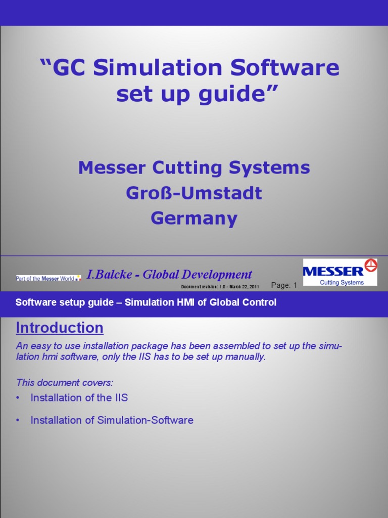 GC Simulation Software Setup Guide | PDF | Microsoft Software ...