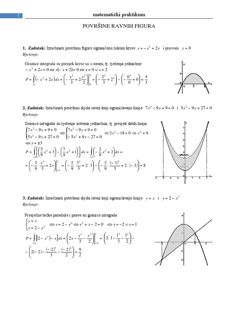 Povrsine Ravnih Figura | PDF