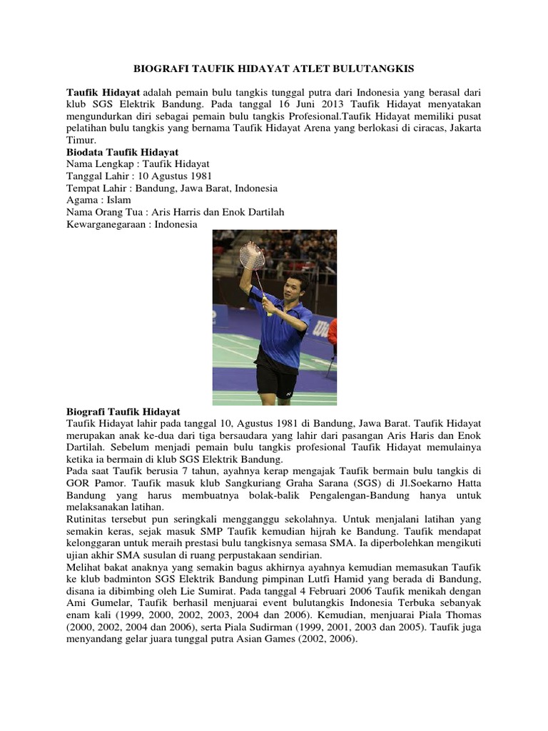 Biografi Atlit | PDF