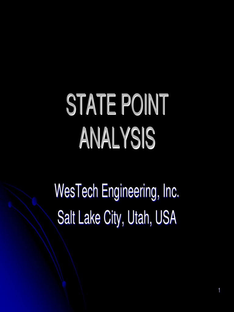 State Point Analysis | PDF | Chemical Engineering | Applied And ...