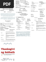 Divine Service Program | PDF | Hymns | Prayer