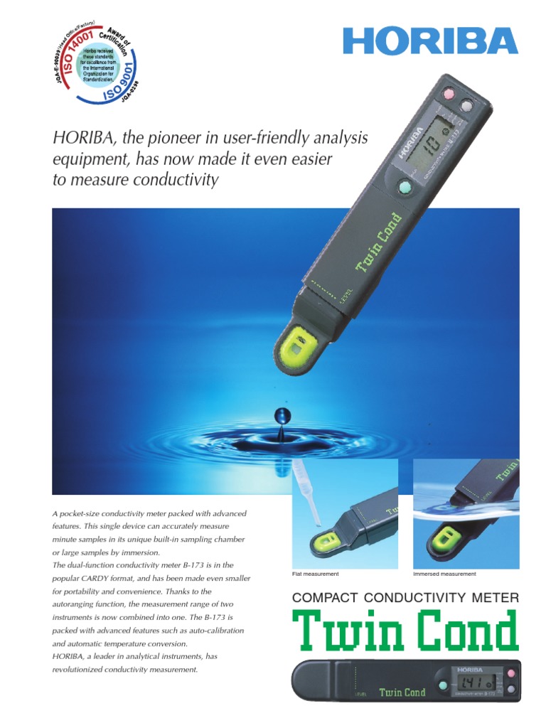 HORIBA, The Pioneer in User-Friendly Analysis Equipment, Has Now Made ...