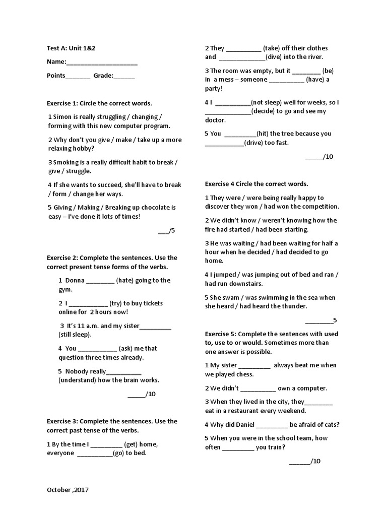 Test Think 3 A | PDF