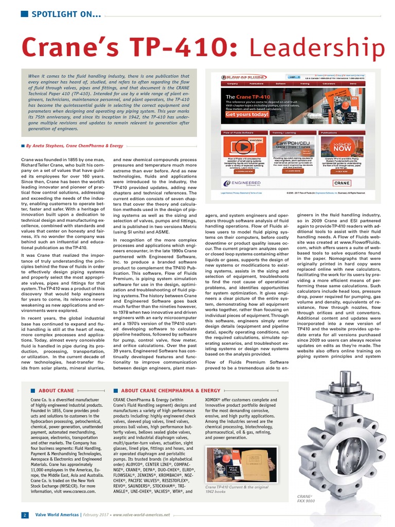 Crane's tp-410:: Leadership Through Education Since 1942 | Download ...
