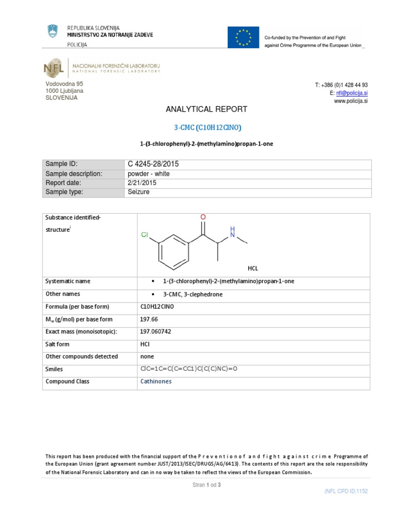3 CMC ID 1152 Report Final | PDF | Gas Chromatography–Mass Spectrometry ...
