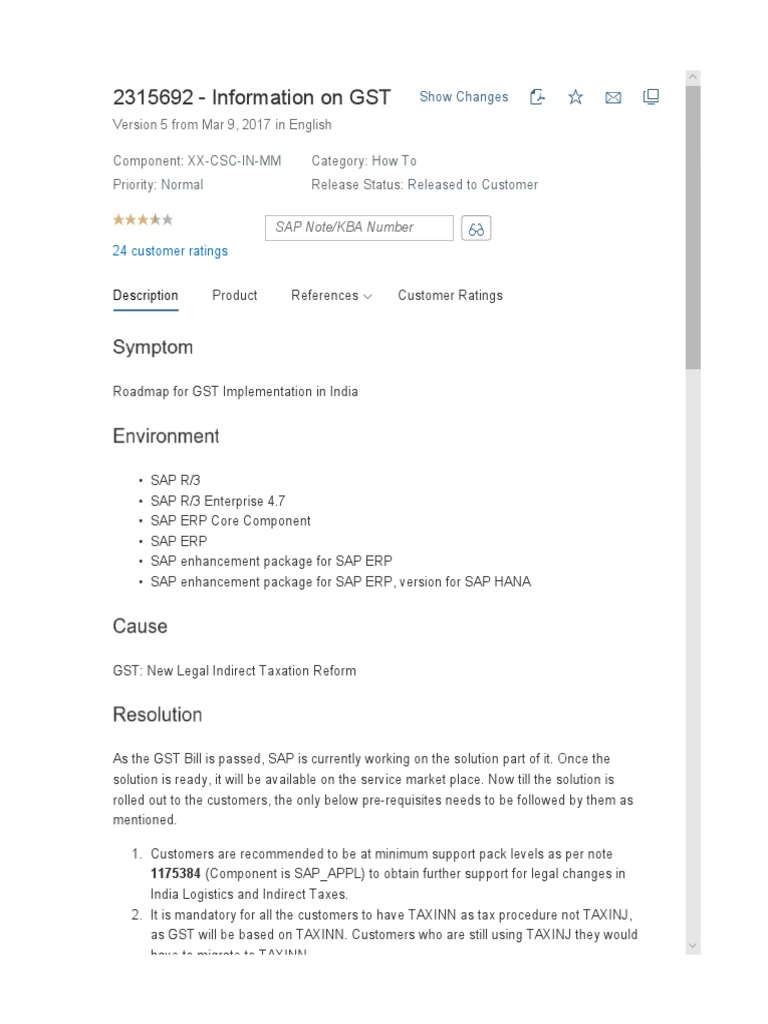Information On GST1 | PDF