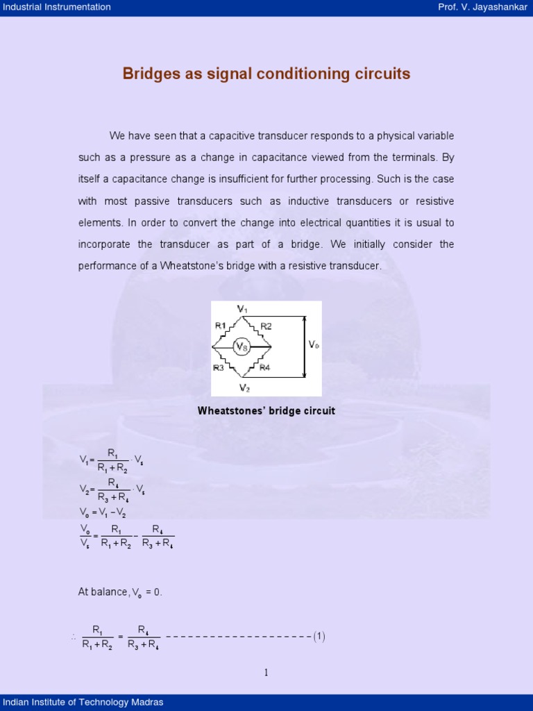 Signal Conditioning Circuits1 | PDF | Amplifier | Operational Amplifier