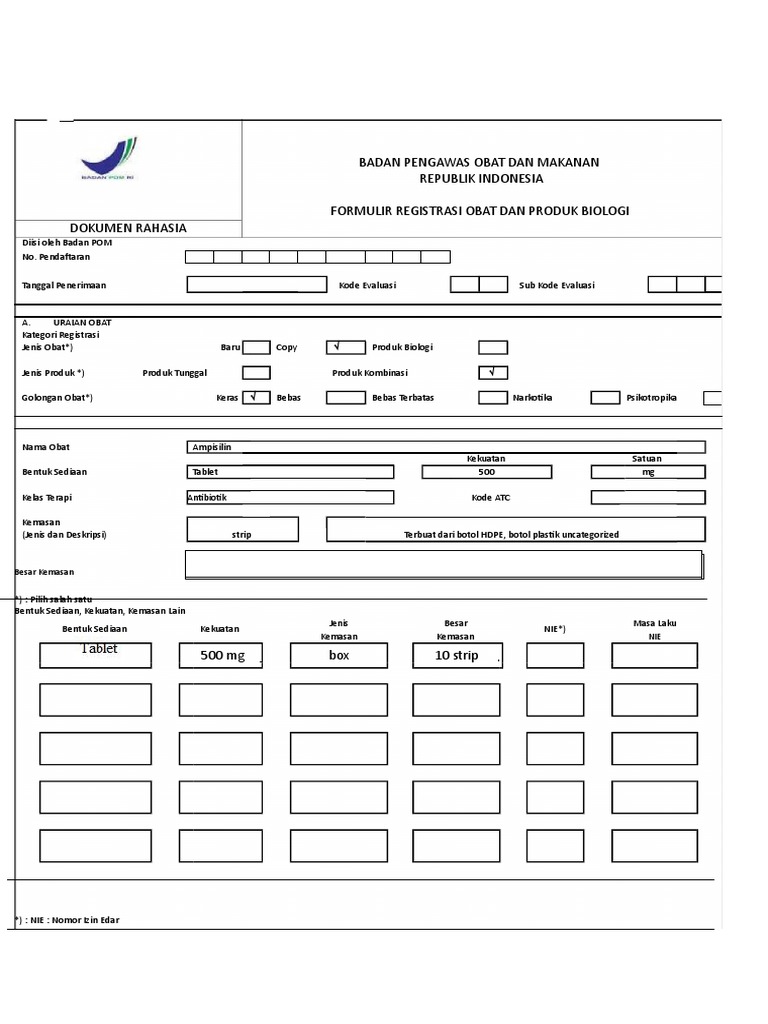 1.formulir Registrasi | PDF