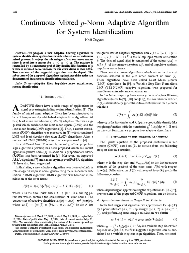 Continuous Mixed P Norm Pdf Normal Distribution Applied Mathematics
