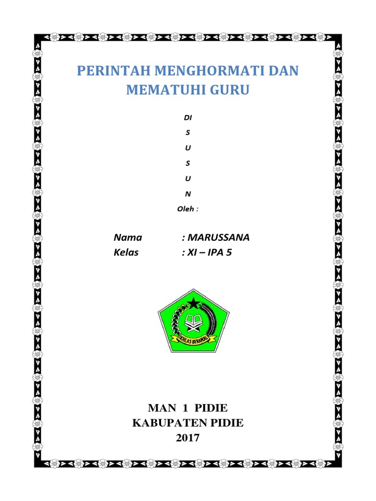Perintah Menghormati Dan Mematuhi Guru | PDF