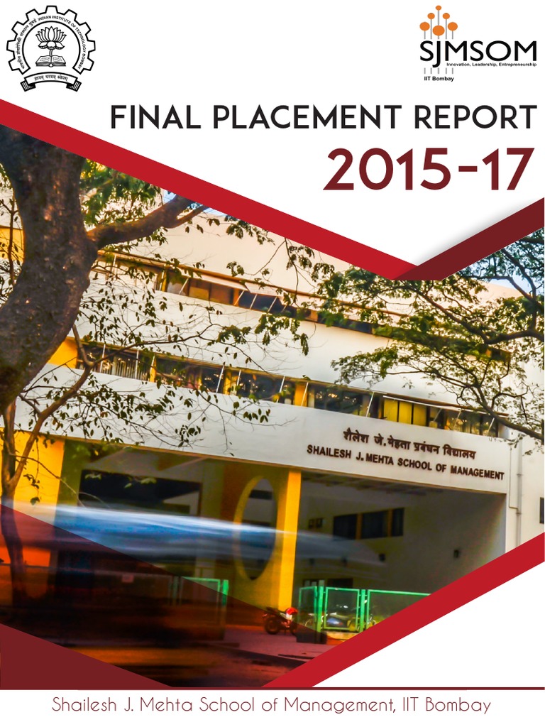 Final Placement Report 2017 Sjmsom Iitbombay | PDF | Mumbai | Business