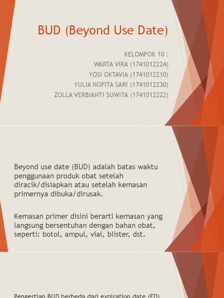 BUD (Beyond Use Date) KLP 10 | PDF