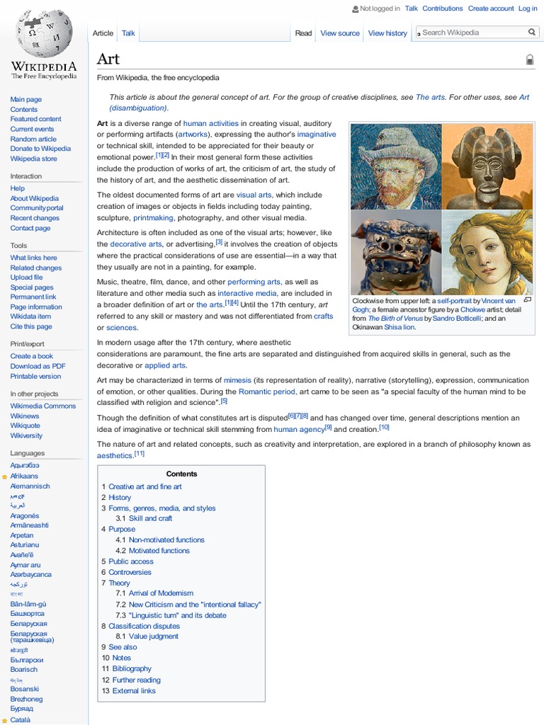 Art Is A Diverse Range of | PDF | Art Museum | Psychotherapy