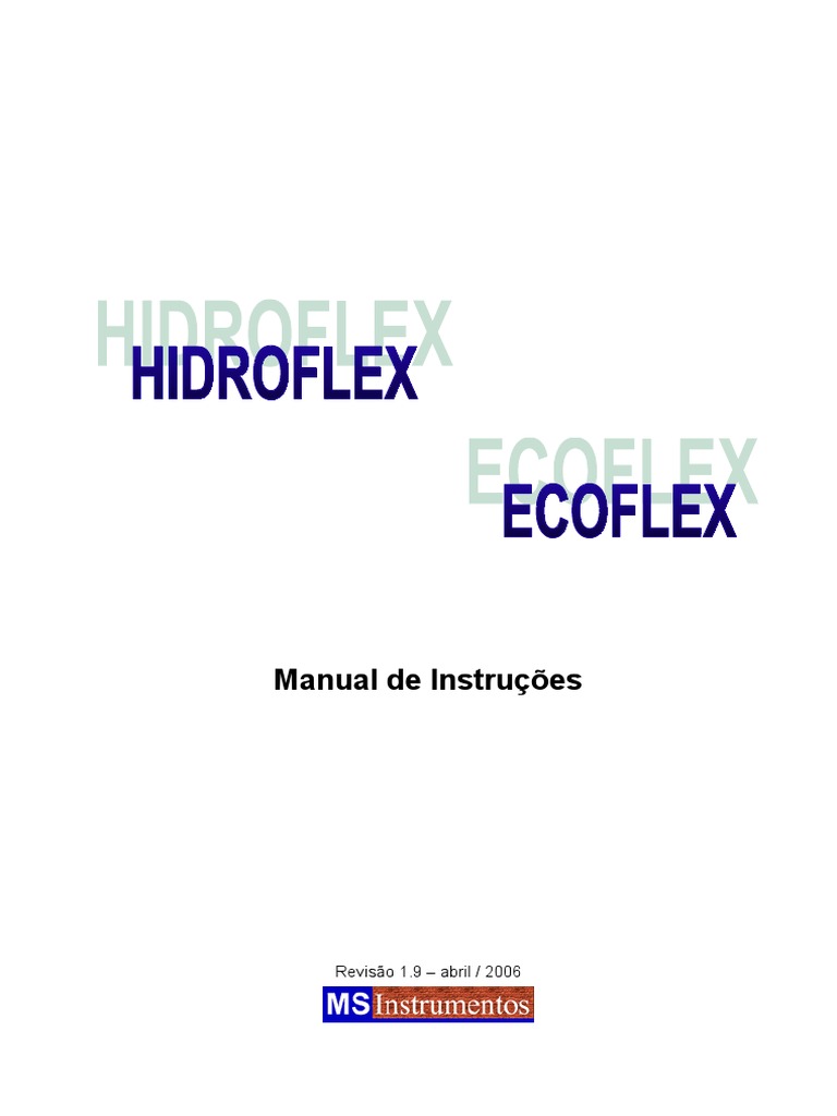Manual HIDROFLEX - 1.9 PDF | PDF | Eletrônicos | Condutor elétrico