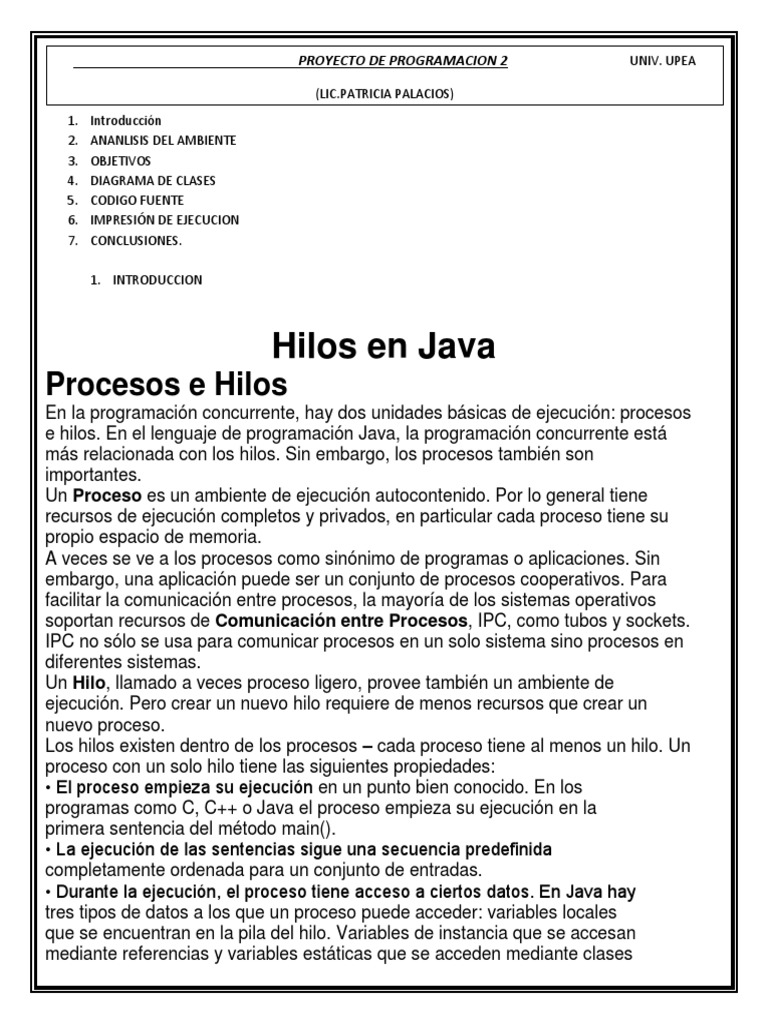 Simulación de una carrera de caballos utilizando hilos en Java | PDF | Hilo (Computación) | Java ...