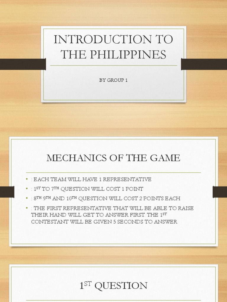 Introduction To The Philippines | PDF | Philippines