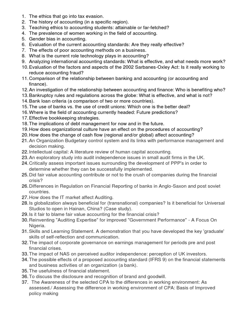 Thesis Title | Download Free PDF | Financial Statement | Accounting