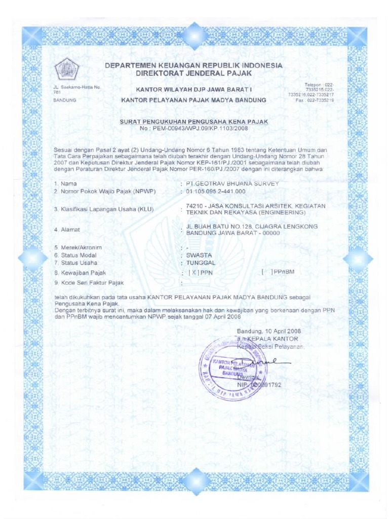 PENGUKUHAN PKP Geotrav | PDF