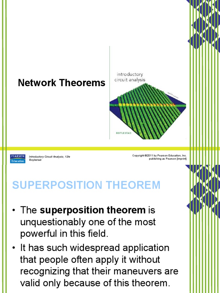Network Theorems: Publishing As Pearson (Imprint) Boylestad | PDF ...