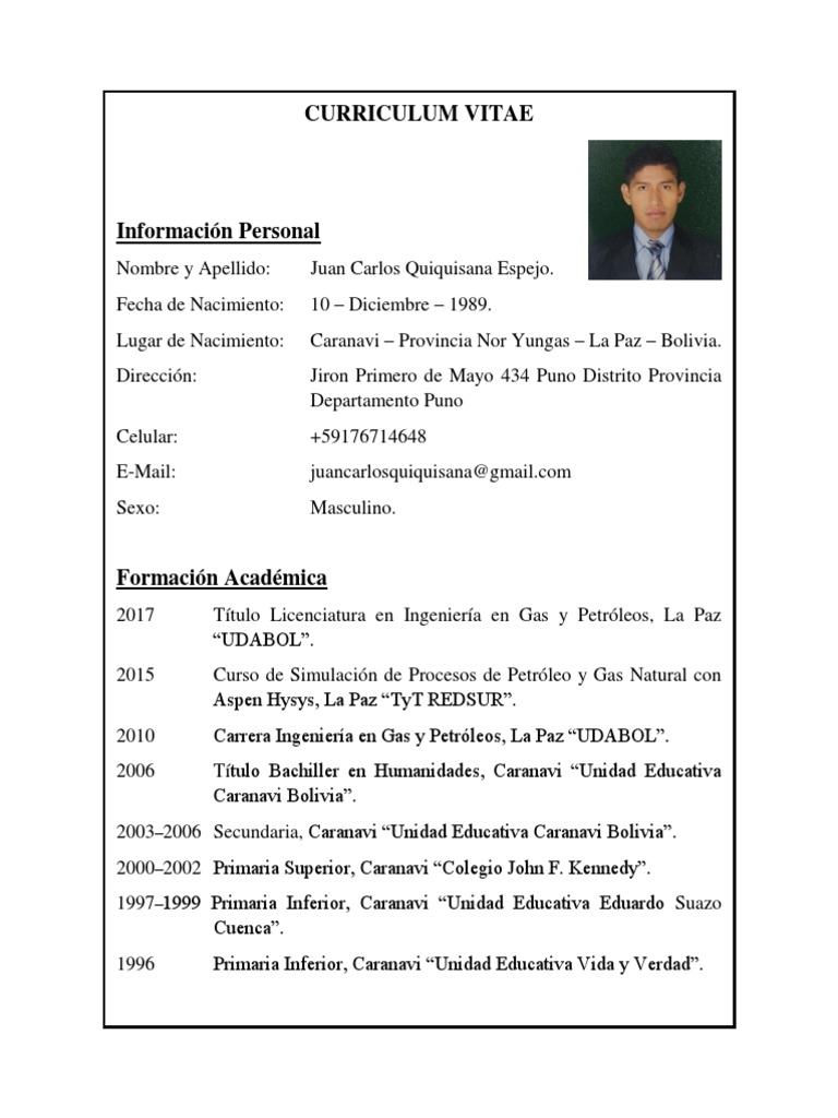Curriculum Vitae JC | PDF