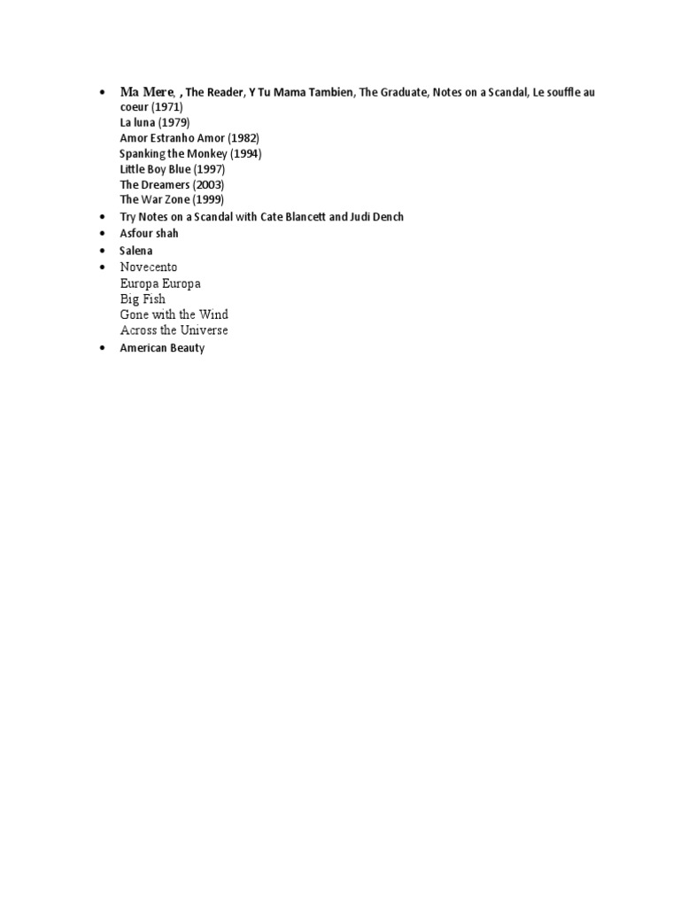 Some Movie Names | PDF | Art