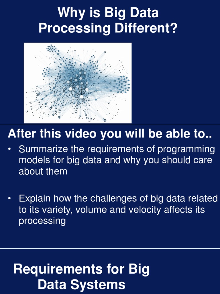 Why Is Big Data Processing Different | PDF | Big Data | Scalability