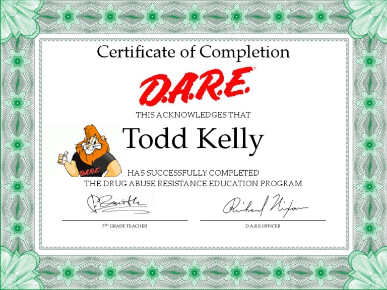 Dare Certificate | PDF