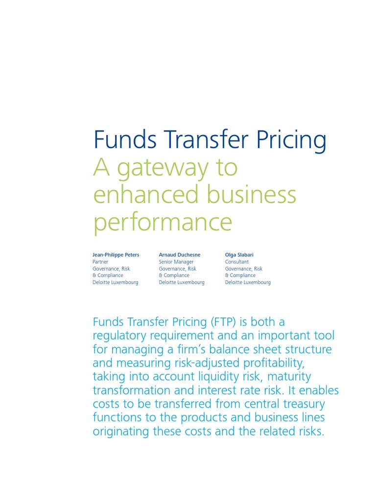 Lu Funds Transfer Pricing 03032015 | PDF | Market Liquidity | Banks