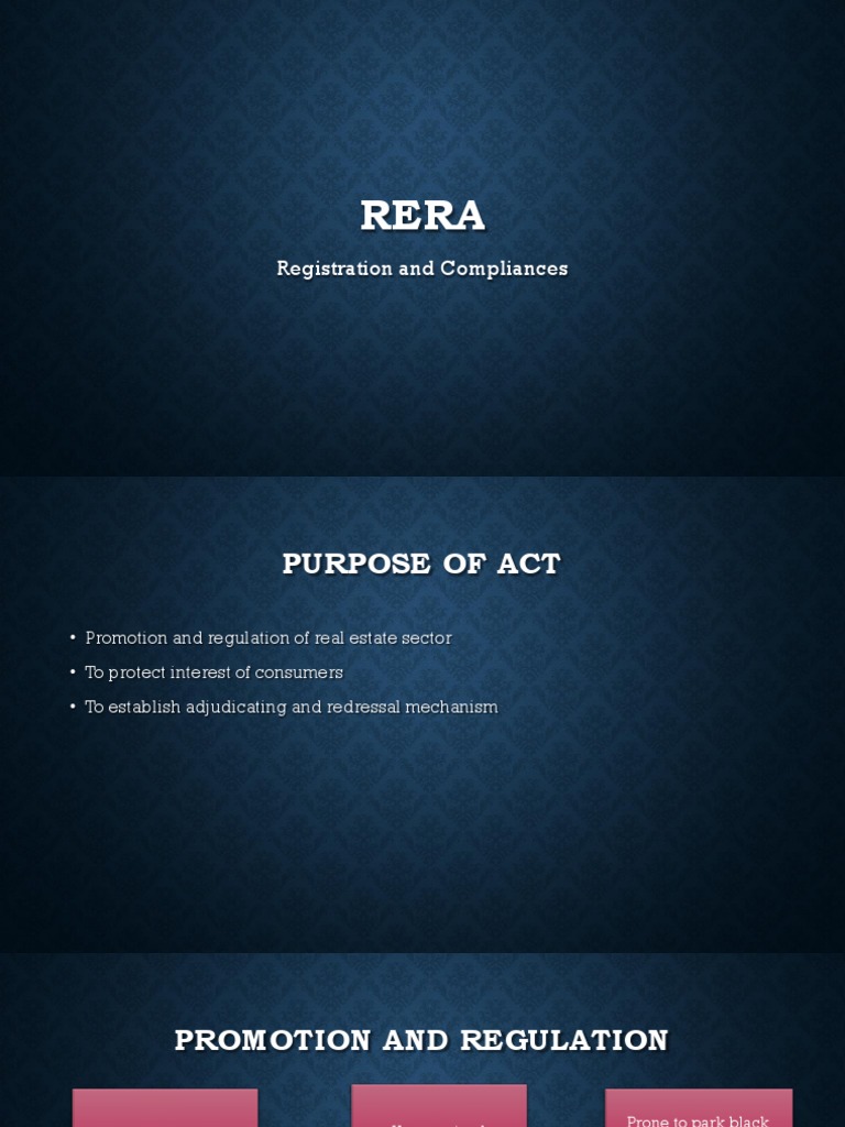 Rera Powerpoint | PDF | Accountant | Government