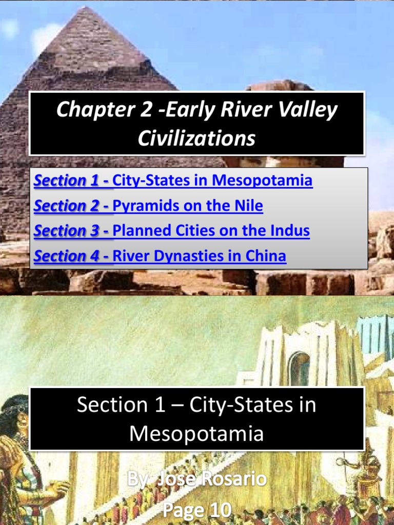Chapter 2 - Early River Valley Civilizations | PDF | Sumer | Ancient Egypt