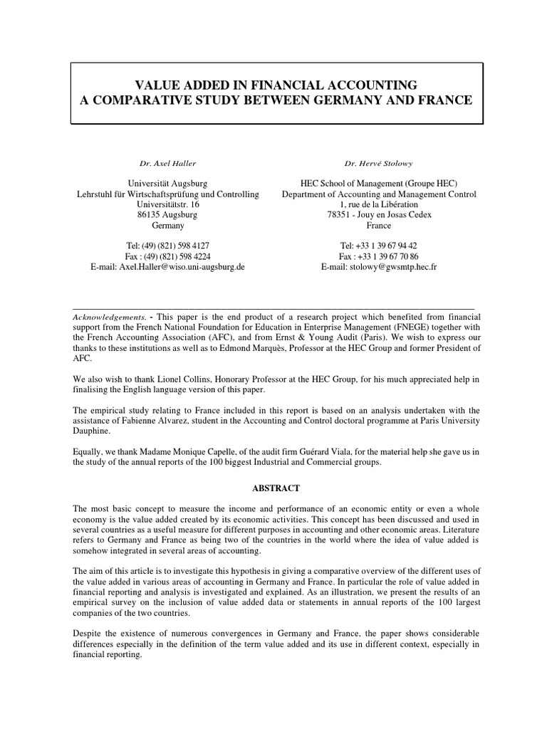 Value Added | PDF | Value Added | Financial Statement