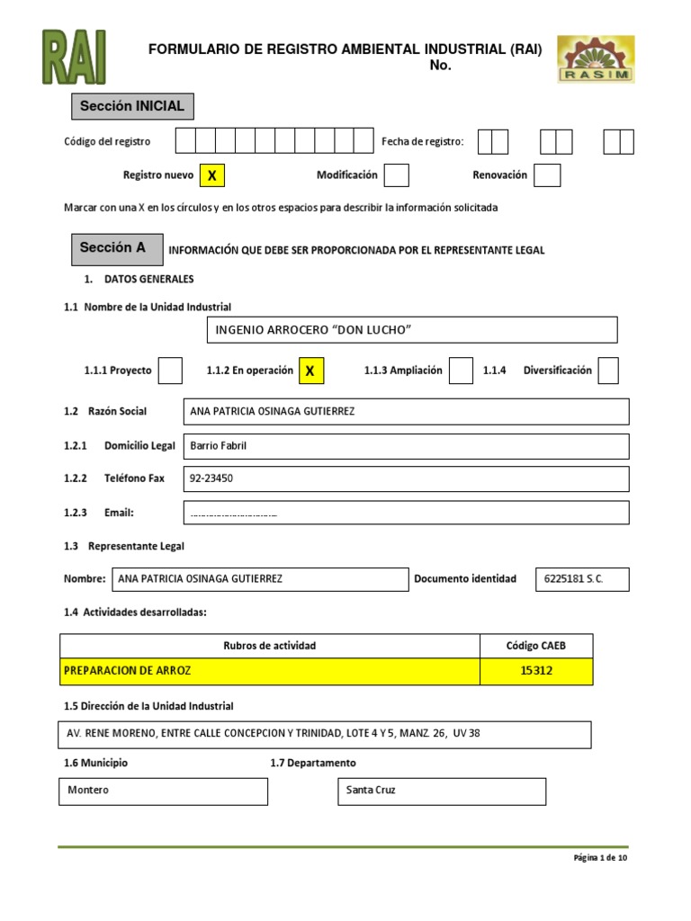 Formulario Rai | PDF | Energía solar | Energía y recursos