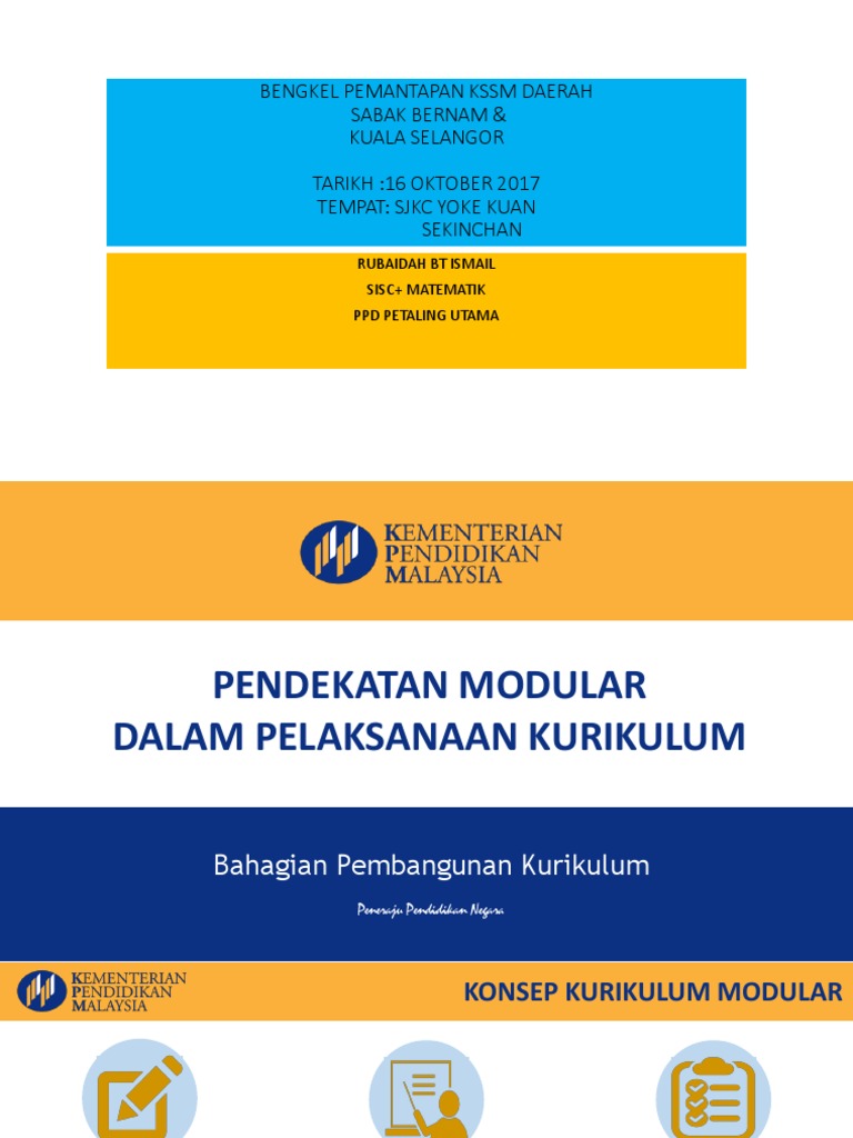 Pendekatan Modular Dalam Pelaksanaan Kurikulum | PDF