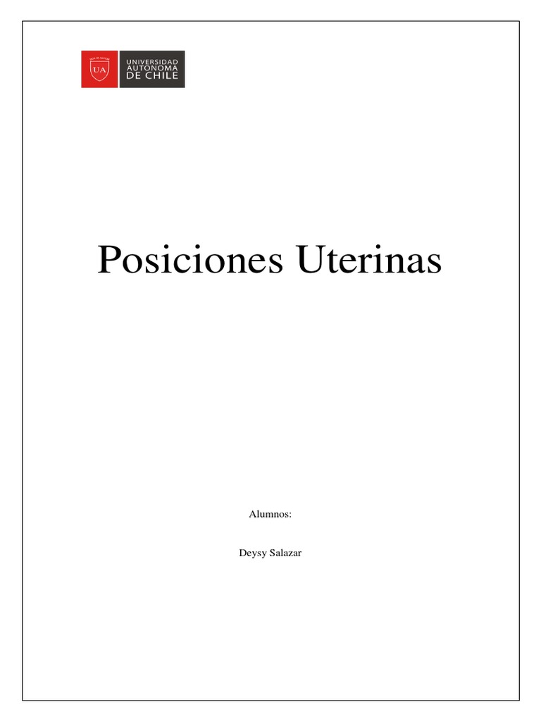 Posiciones Uterinas | PDF | Útero | Enfermedades y trastornos