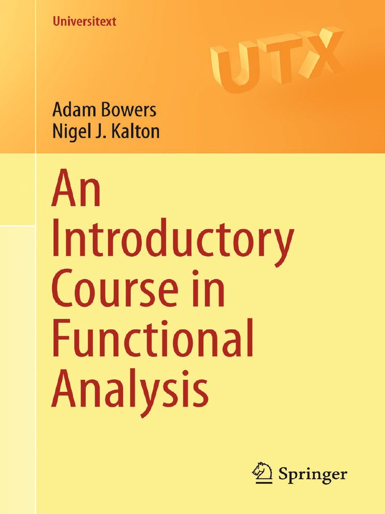 Functional Analysis Kalton | PDF | Banach Space | Operator (Mathematics)