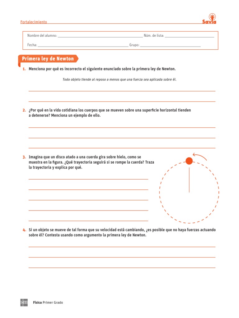 Actividad Defortalecimiento, Leyes de Newton | PDF | Las leyes del ...